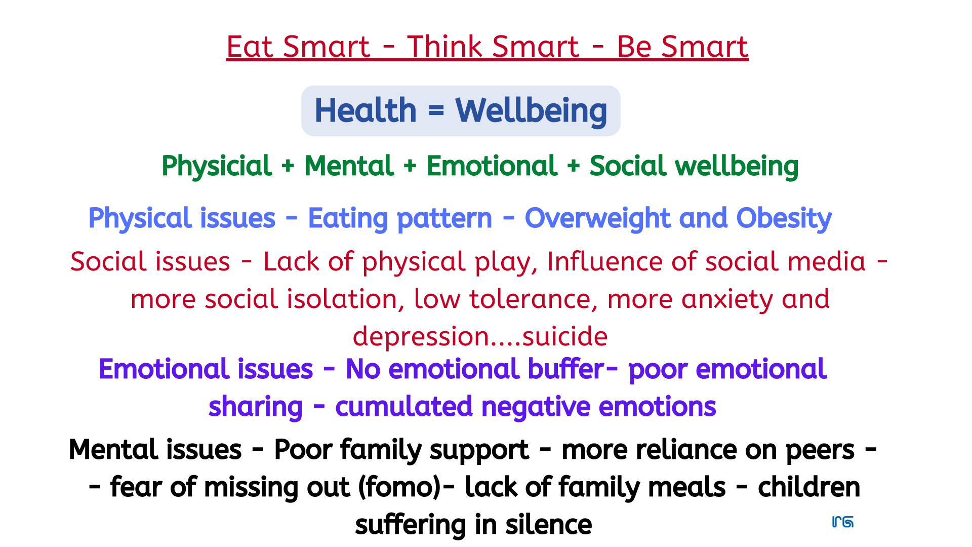Home - Eat Smart - Think Smart - Be Smart